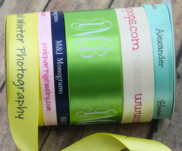 Custom Satin Ribbon | Order Printed Satin Ribbons - Name Maker