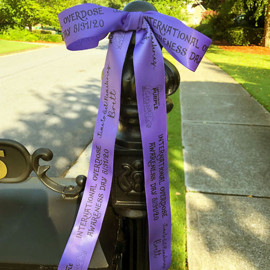 Overdose Awareness Ribbon | Shop Custom Drug Overdose Awareness Ribbons ...