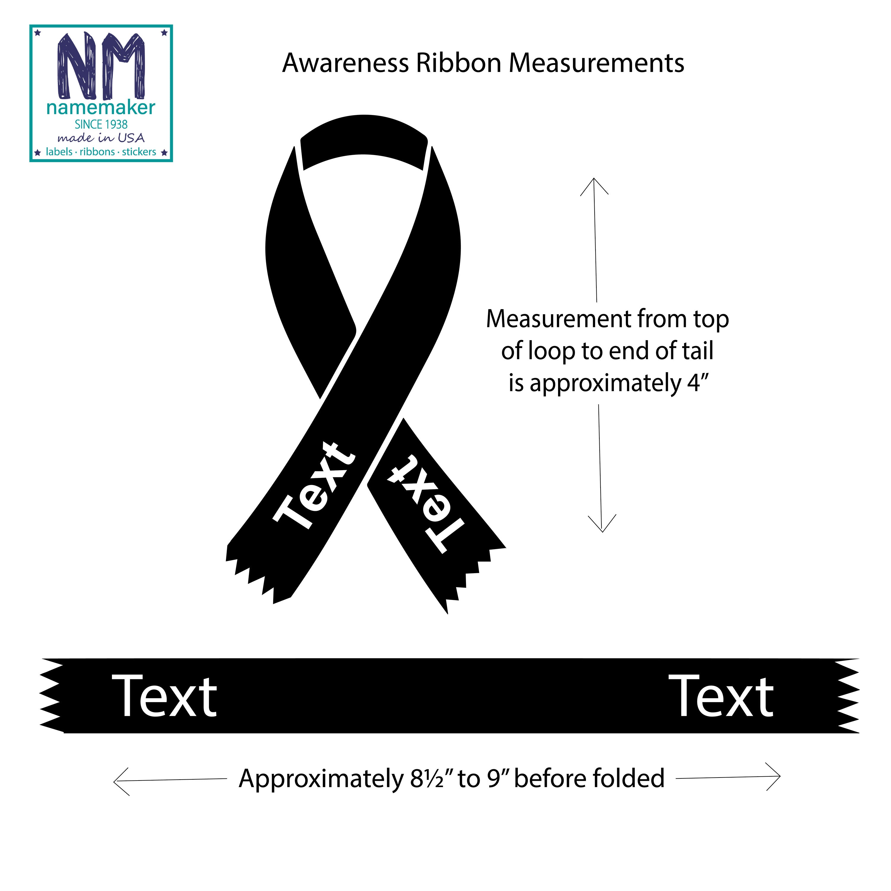 Pink Satin Awareness Ribbons With Pins Breast Cancer Awareness Ribbons ...