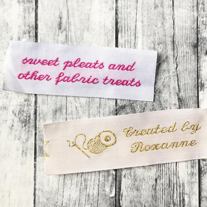 1" Personalized Cotton Sewing Labels – Name Maker