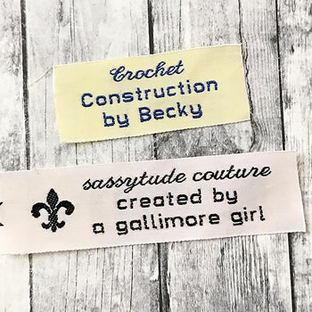 1" Personalized Cotton Sewing Labels – Name Maker