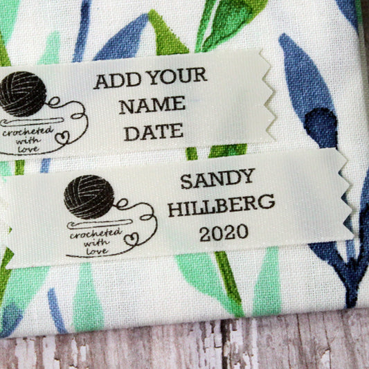 Custom Crochet Labels | Order Custom Crochet Tags & Labels for Handmade ...