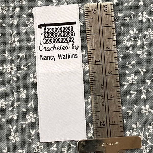 Crocheted By Folded Label