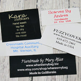 Custom Logo Labels | Order Personalized Logo & Text Clothing Labels ...