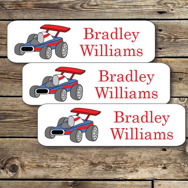 Race Car Mini Waterproof Sticker